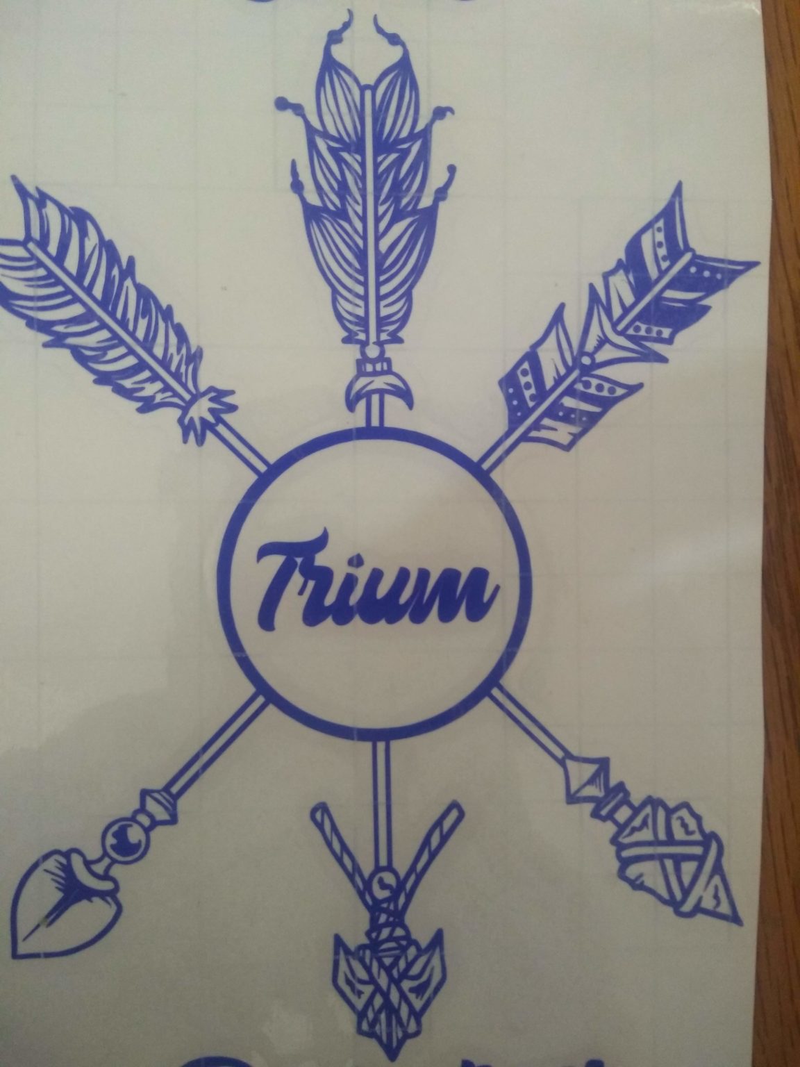 Omne Trium Perfectum Arrows – DS Decal – SpinningLeft For DS & Autism